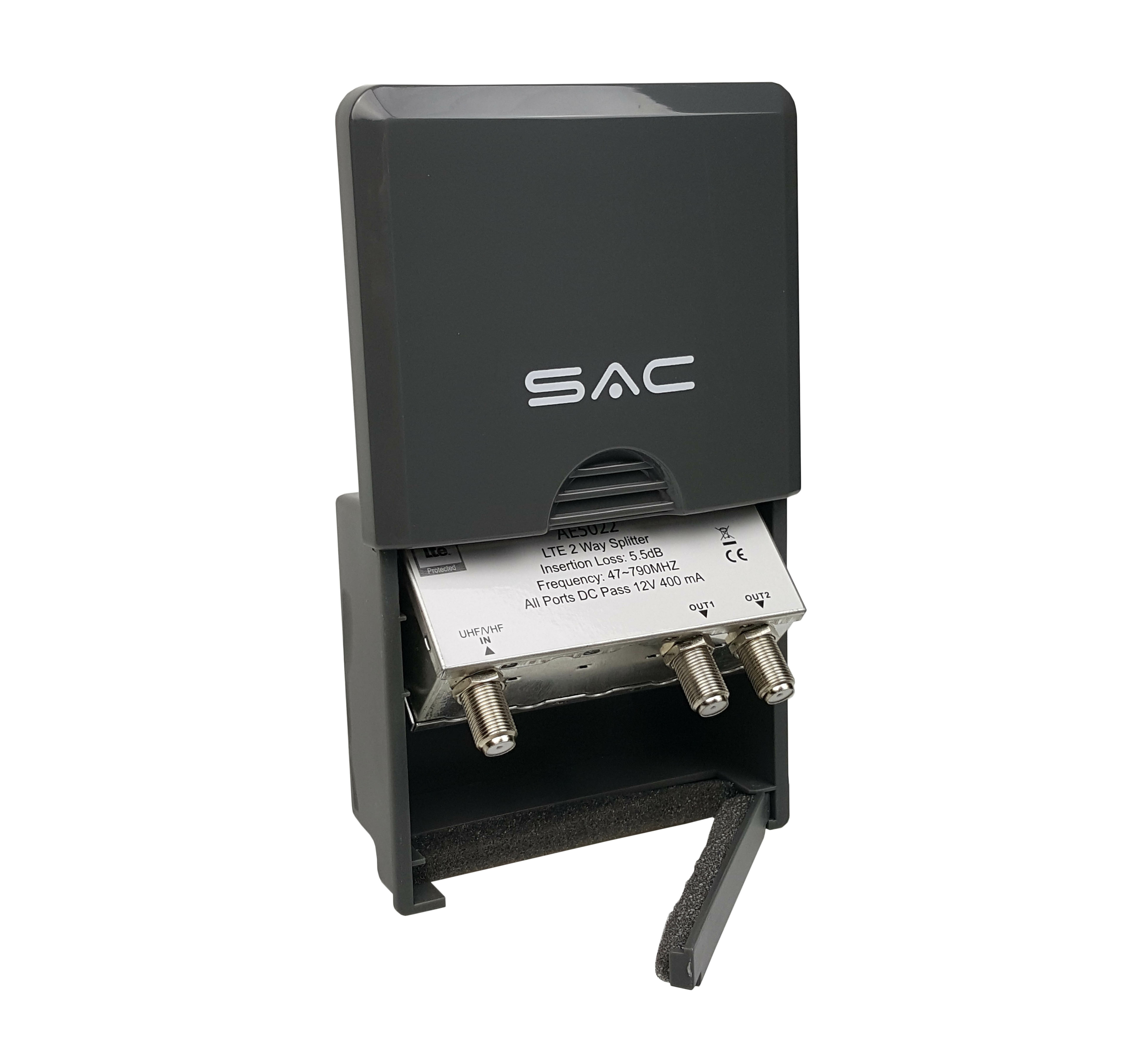 SAC 2 Way LTE Masthead/Outdoor Splitter DC Pass | Outdoor Splitters | S ...