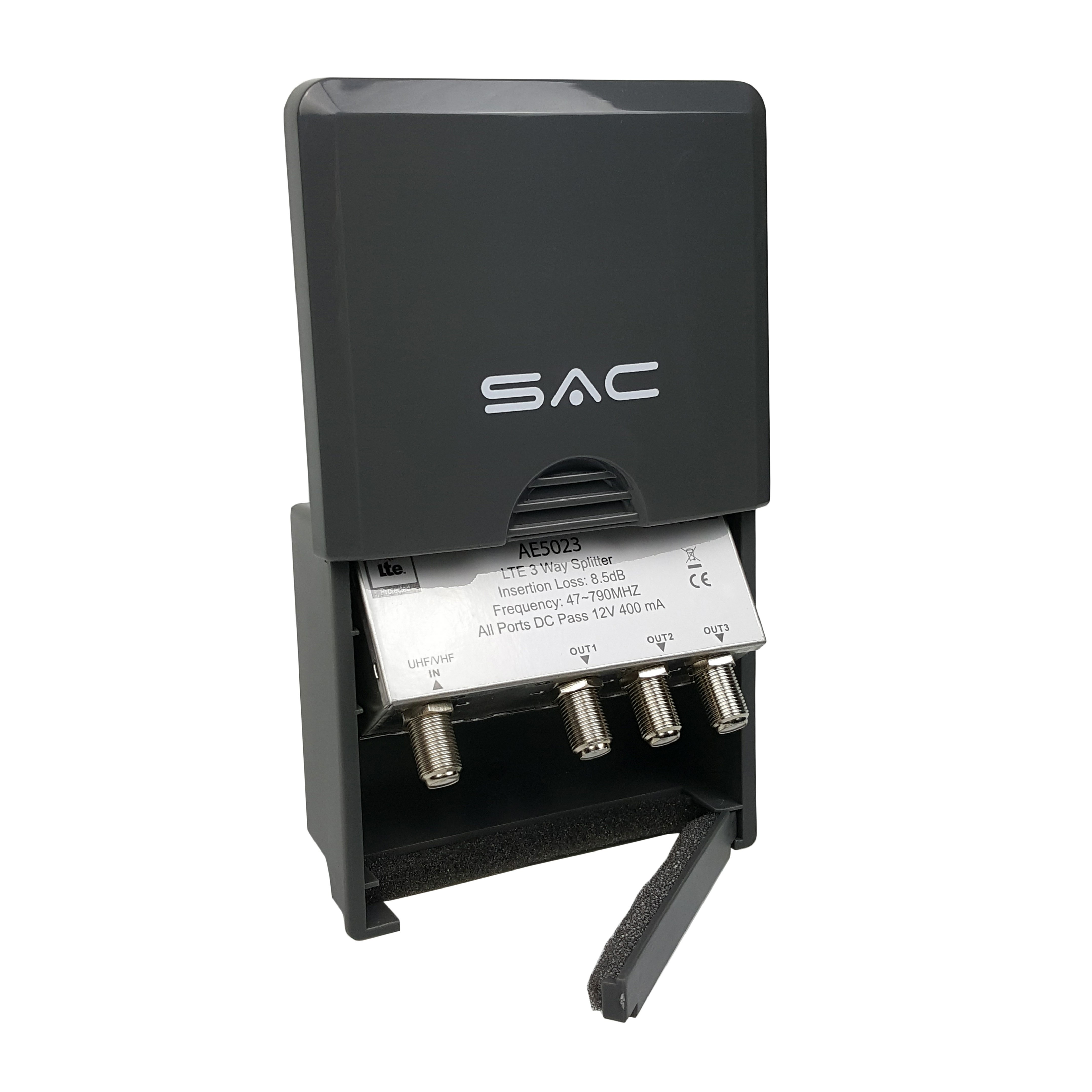 SAC 3 Way LTE Masthead/Outdoor Splitter DC Pass | Outdoor Splitters | S ...