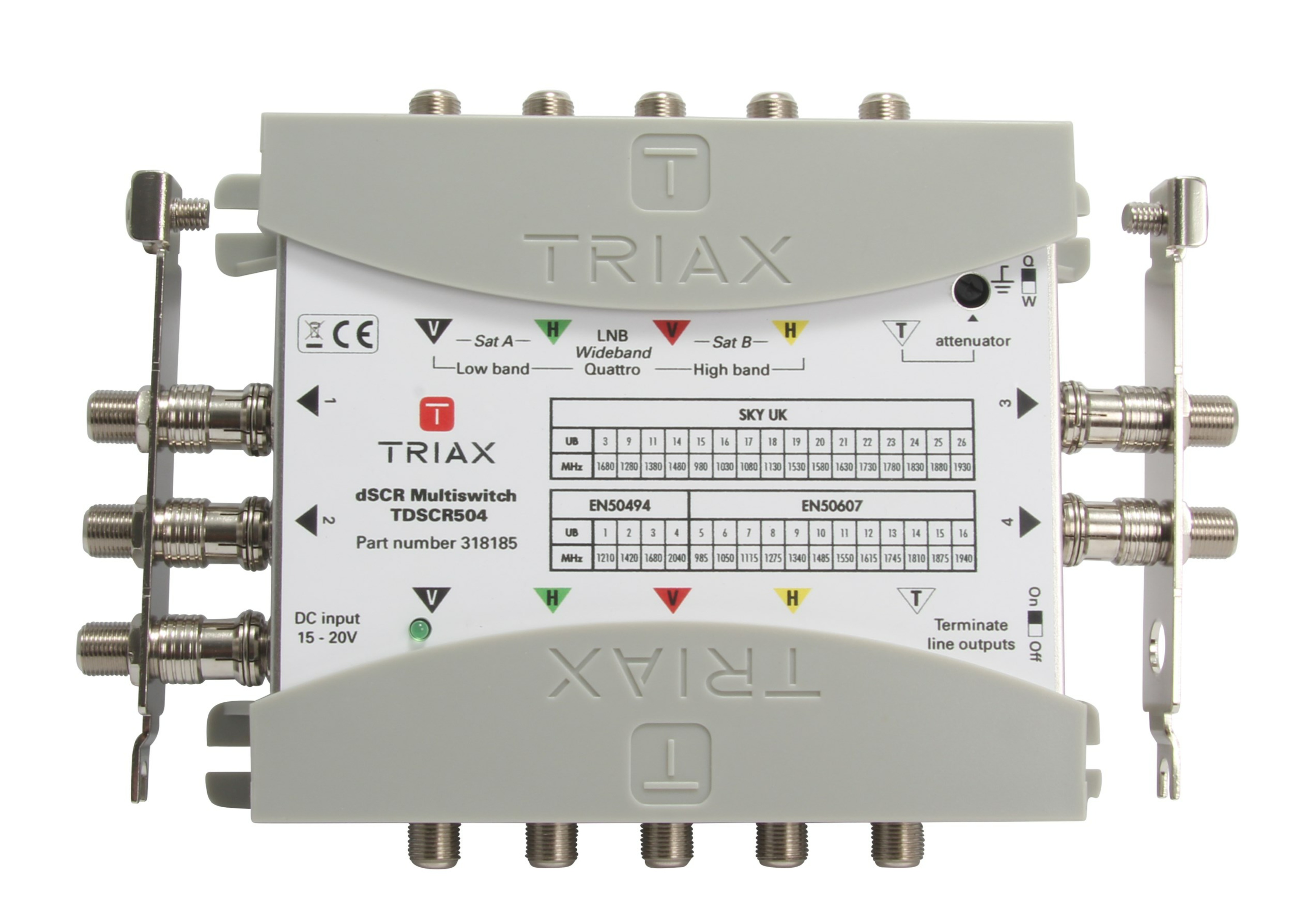 TRIAX TdSCR-504 4 Way Multiswitch NEW | New Arrivals | Grax